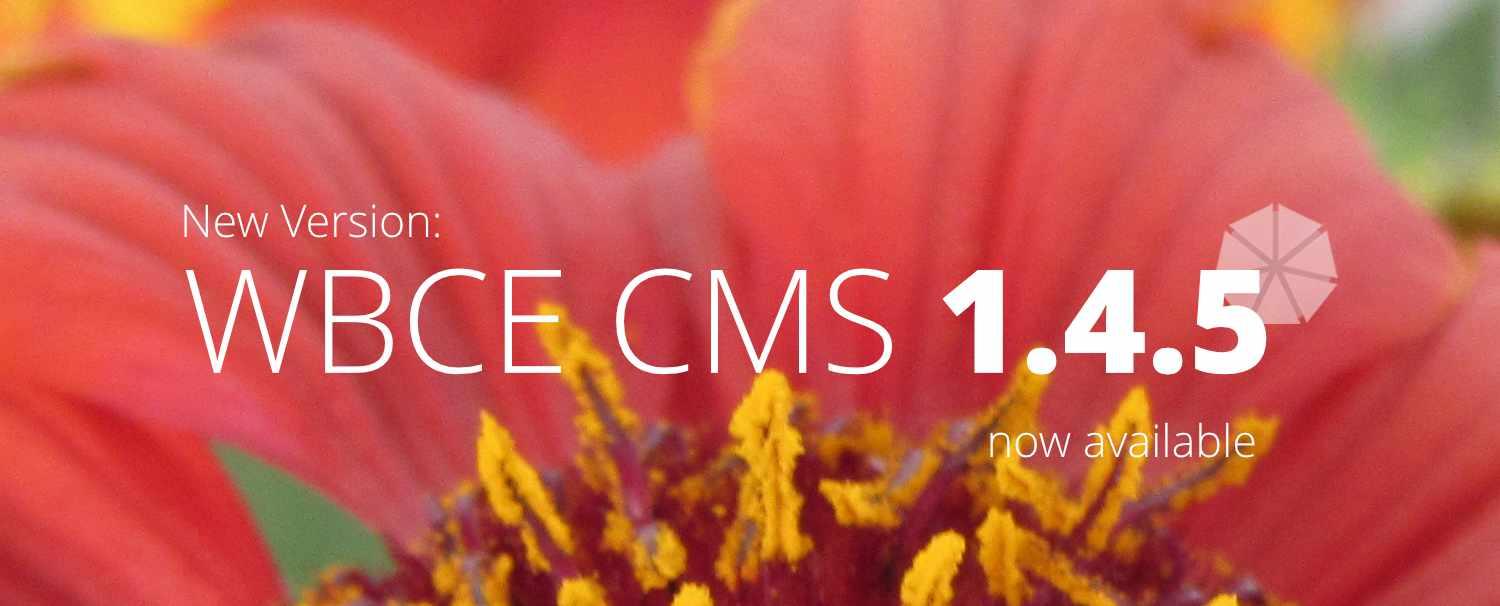 WBCE CMS - free, easy to use, community driven open source content management system